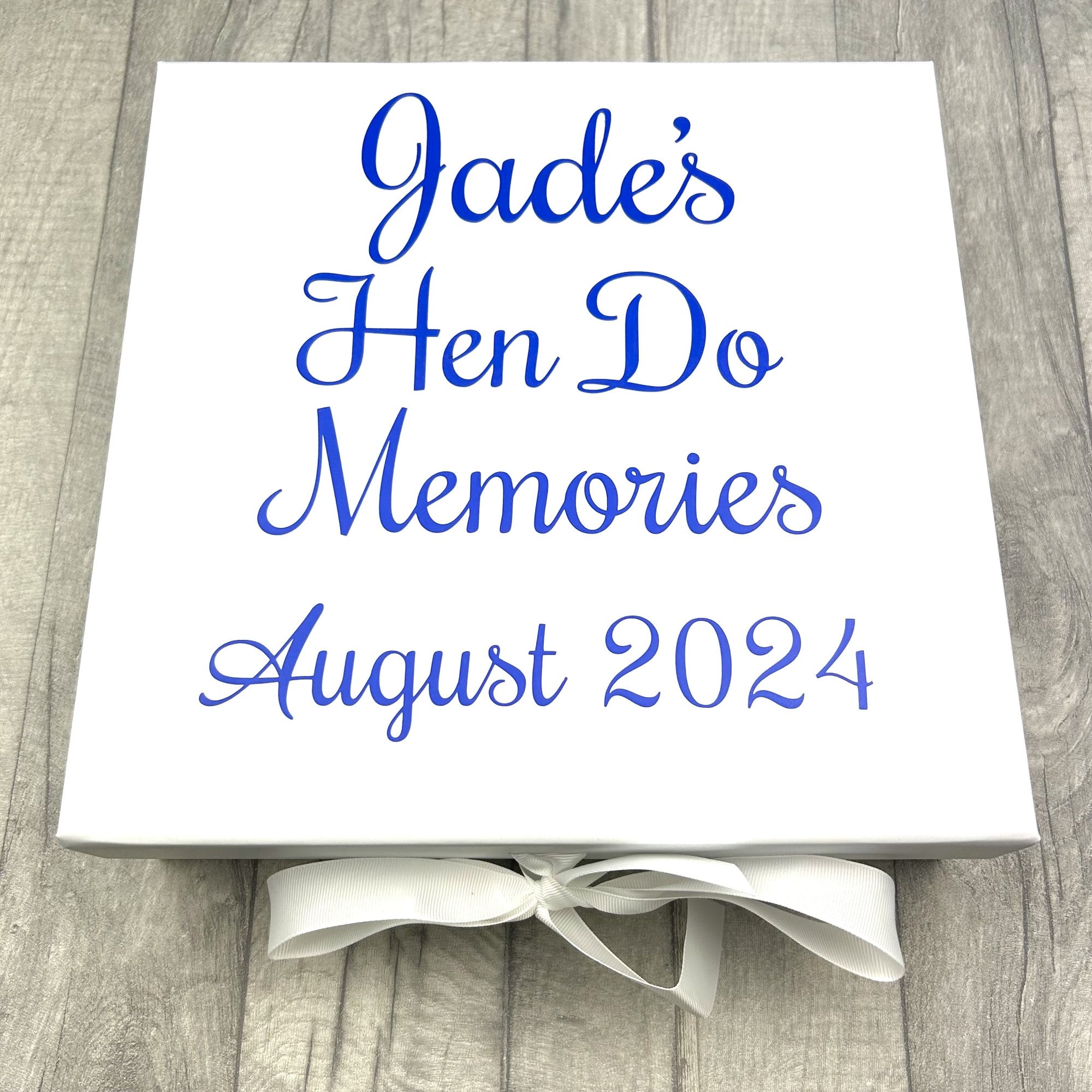 Personalised Hen Do Memories Bride To Be Memory Keepsake Wedding Box ...