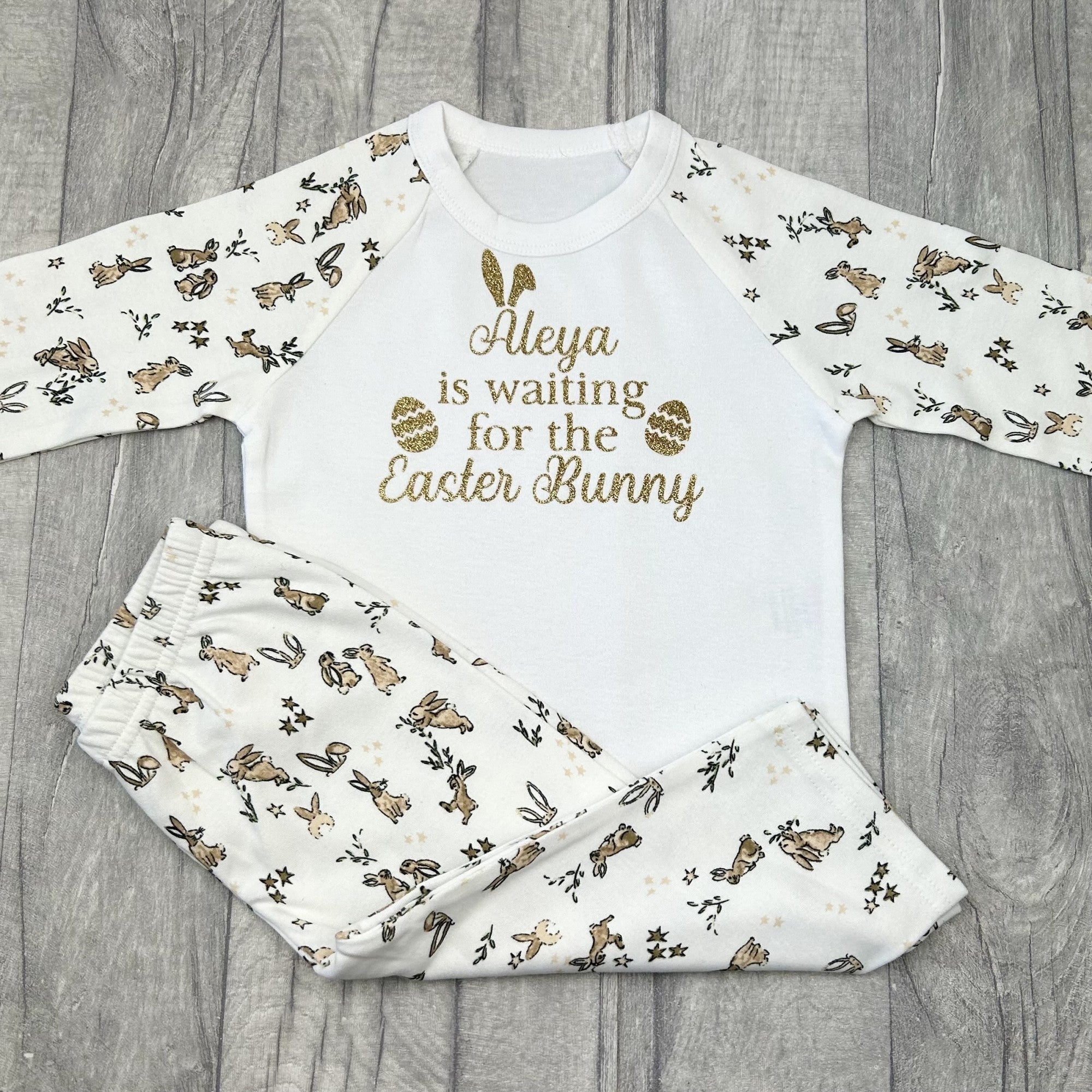 Personalised Easter Bunny Pyjamas – Little Secrets Clothing
