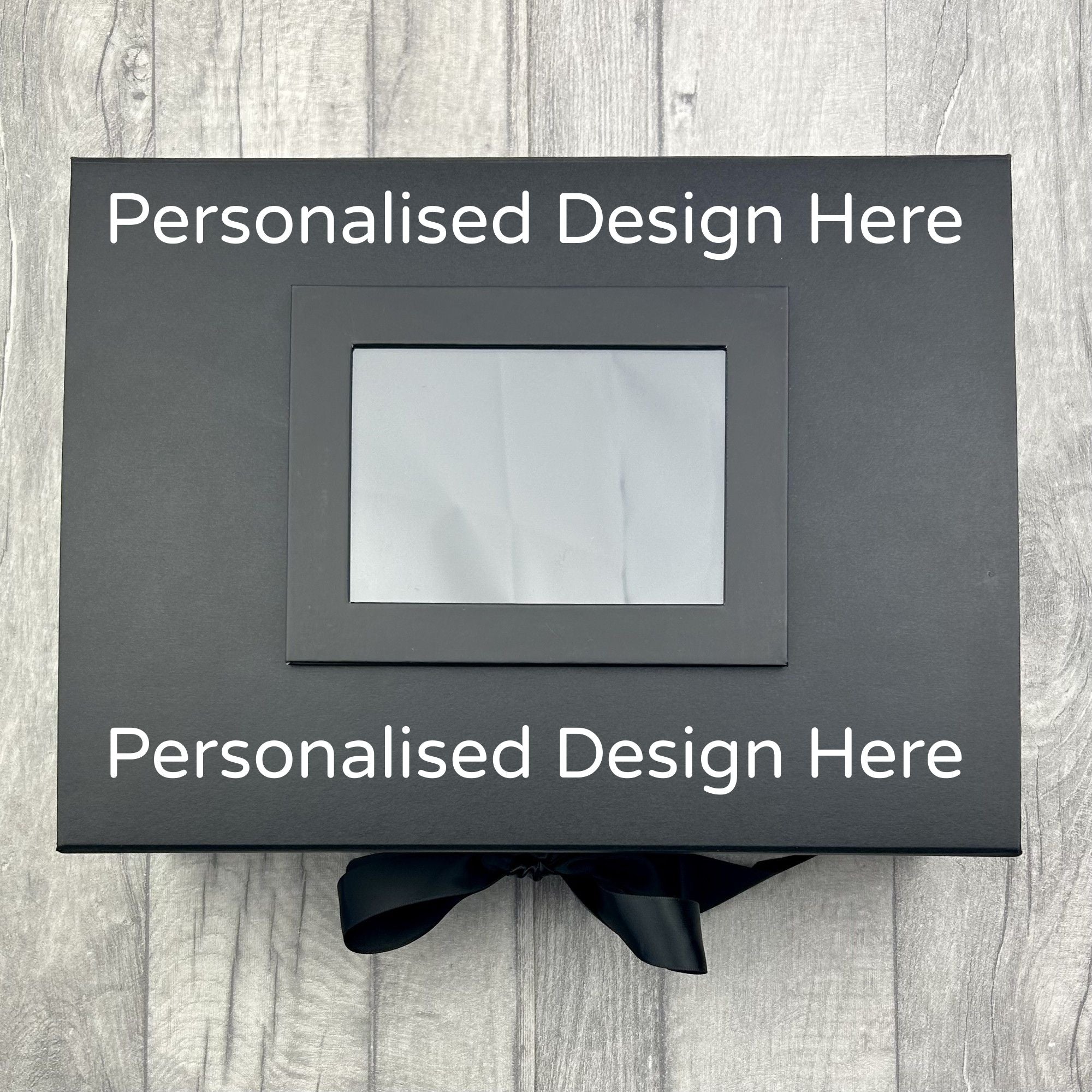 Customise Your Own Black Photo Ribbon Box – Little Secrets
