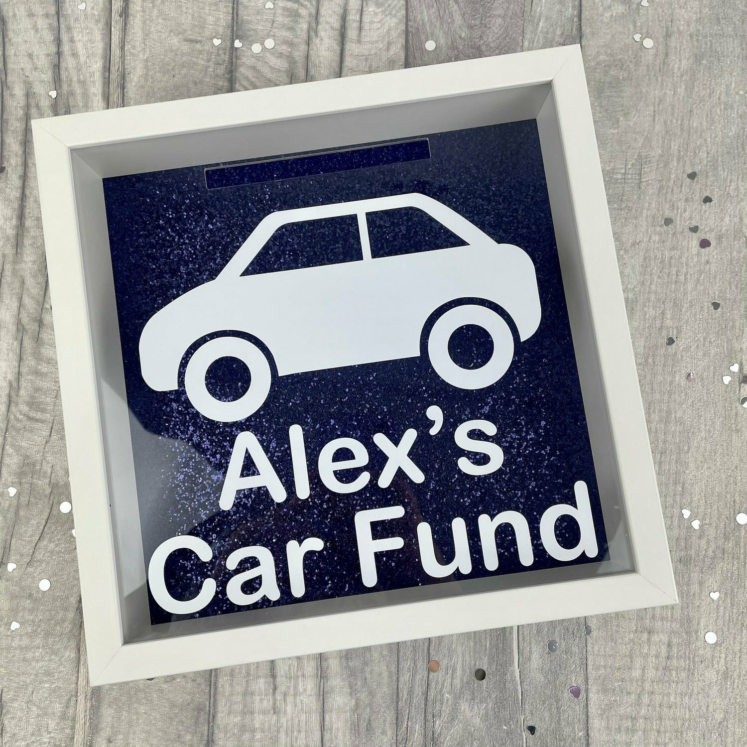 Personalised Car Fund Saving Money Box Gift – Little Secrets Clothing